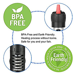 DaToo Submersible 50W Aquarium Heater Adjustable Fish Tank Heater 50 Watt