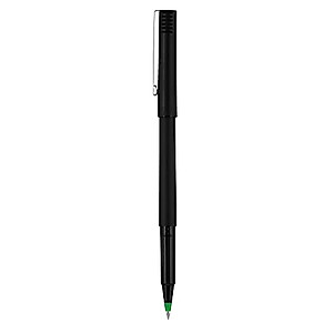 UNI 60154 Uni-Ball Roller Pen Rollerball, Green, Micro 12 pk