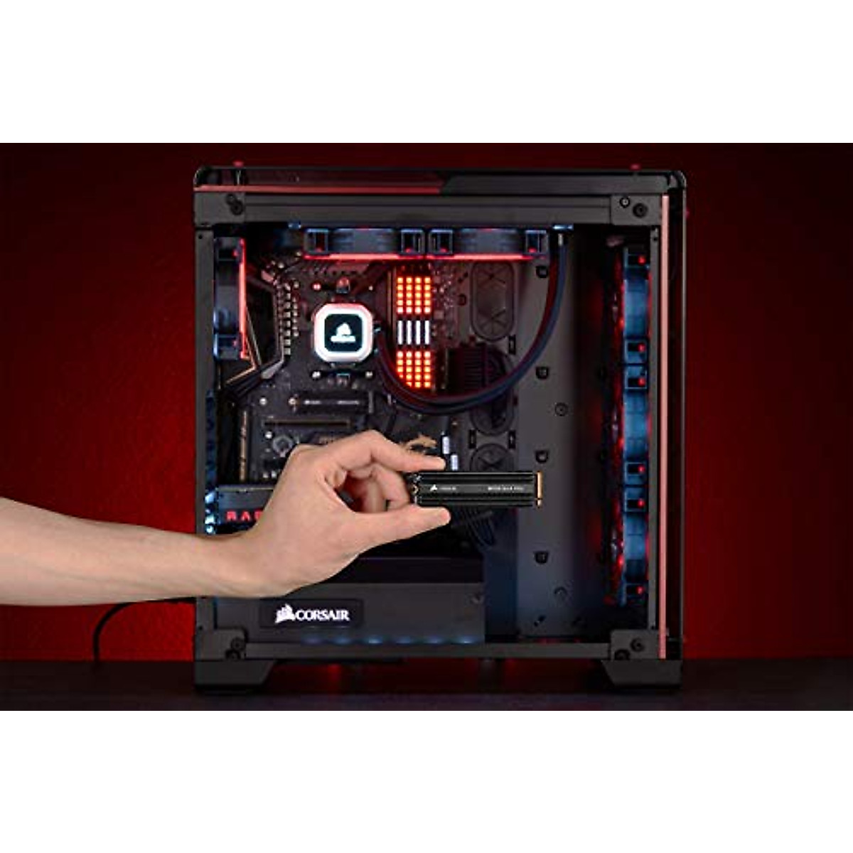 Corsair Force Series MP600 500GB Gen4 PCIe x4 NVMe M.2 SSD (Up to 4,950MB/s Sequential Read and 2,500MB/s Sequential Write Speeds, High-Density 3D TLC NAND, M.2 2280 Form Factor) Black