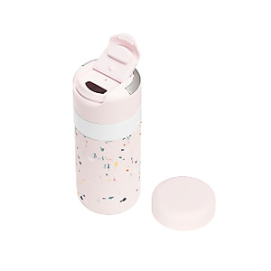 W&P Porter Drink Through Lid for Insulated Water Bottles, Leak-Proof, Carrying Handle, BPA Free, Blush