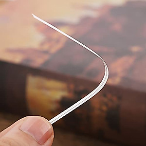 Unves 1000 Pcs White Paper Twist Ties Reusable Bread Ties for Bags Candy Coffee Cello Cake Pops (4 Inches)