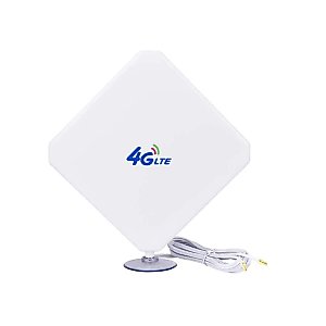 4G Antenna TS9 LTE Antenna High Gain Long Range Network Antenna with Suction Cup and 10ft Extension Cable for 4G WiFi Router Mobile Hotspot Outdoor Signal Booster TS9 Male Connector
