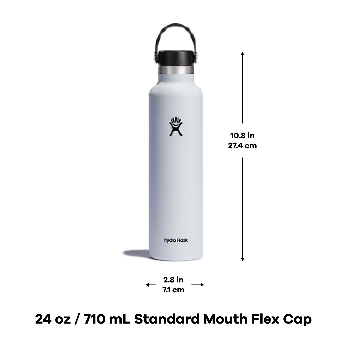 Hydro Flask 24 oz Standard Mouth Water Bottle with Flex Cap or Flex Straw