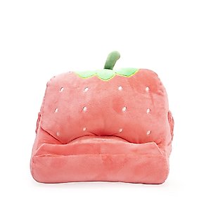 Bewaltz Plush Tablet Tech Stand Kawaii Cute Fun Kawaii Soft Microfiber Unique Gift for Kids (Strawberry)