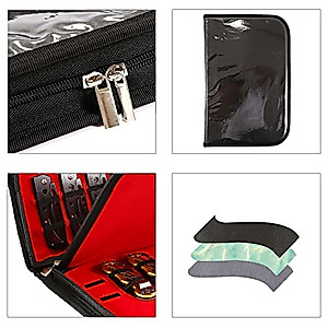 QEES Knife Case,Knife Display Case,Knife Storage,40 Slots Folding Knife Holder Organizer,Butterfly Pocket Knife Carrier,Knives Collection Protector For Men Survival Tactical Outdoor EDC Mini Knife