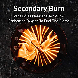 Solo Stove Titan Camping Stove Portable Stove for Backpacking and Outdoor Cooking Great Stainless Steel Camping Backpacking Stove Compact Wood Stove Design-No Batteries or Liquid Fuel Canisters Needed