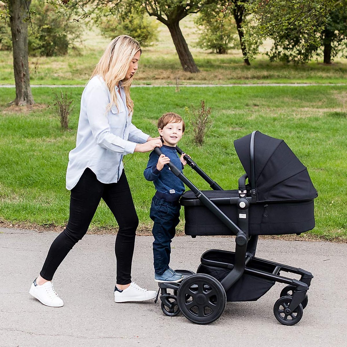 Joolz Footboard - Accessory for Stroller - Stroll with Two Children - Easy to Store - Spacious & Stable - Foldable & Practical - Smart Design - Black