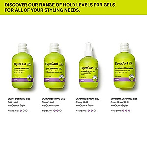 DevaCurl Defining Spray Gel Strong Hold No-Crunch Styler, Bright Breeze, 8 Fl Oz (Pack of 1)