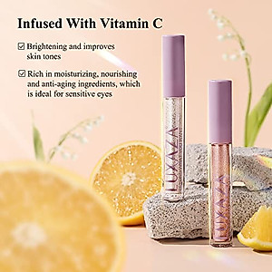 LUXAZA 5Pcs Liquid Eyeshadow Set,Shimmer & Metallic Glitter Eyeshadow,Highly Pigmented Long Lasting Liquid Shadow Eye Makeup,5 Colors Quick-Drying Sparkling Eye Shadow Makeup Set