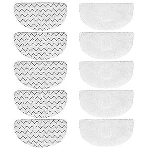 10 Pack Replacement Steam Mop Pads for Bissell Powerfresh Steam Mop 1940 1440 1544 1806 2075 Series, Model 19402 19404 19408 19409 1940a 1940f 1940q 1940t 1940w B0006 B0017, Washable Cleaning Pads