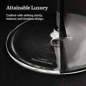 Libbey Signature Kentfield Coupe Cocktail Glasses Set of 4, Coupe Bowl Stemmed Cocktail Glasses, Dishwasher Safe Champagne Coupe Glasses Gift Set