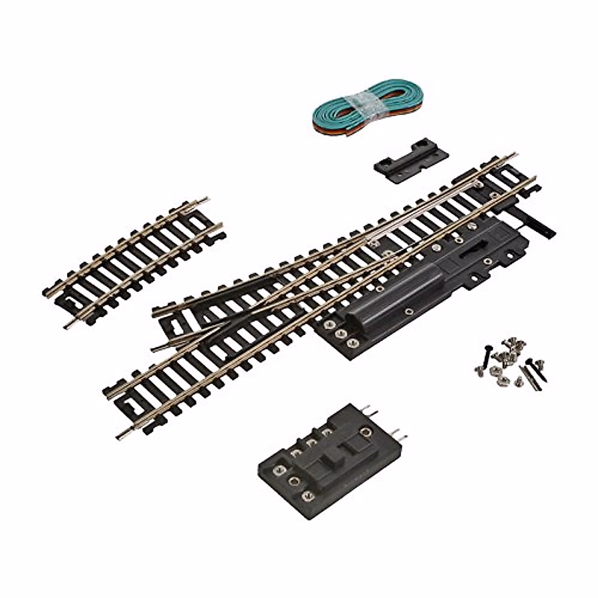 Life Like Code 100 Nickel Radius Remote Control Right Hand Turnout Toy, Silver, 18