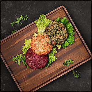 Large Cutting Board Made of Walnut - Wooden Chopping Block Board - Meat Butcher Block Cutting Board - Deep Juice Groove - Perfect Chopping Board for Kitchen BBQ Charcuterie