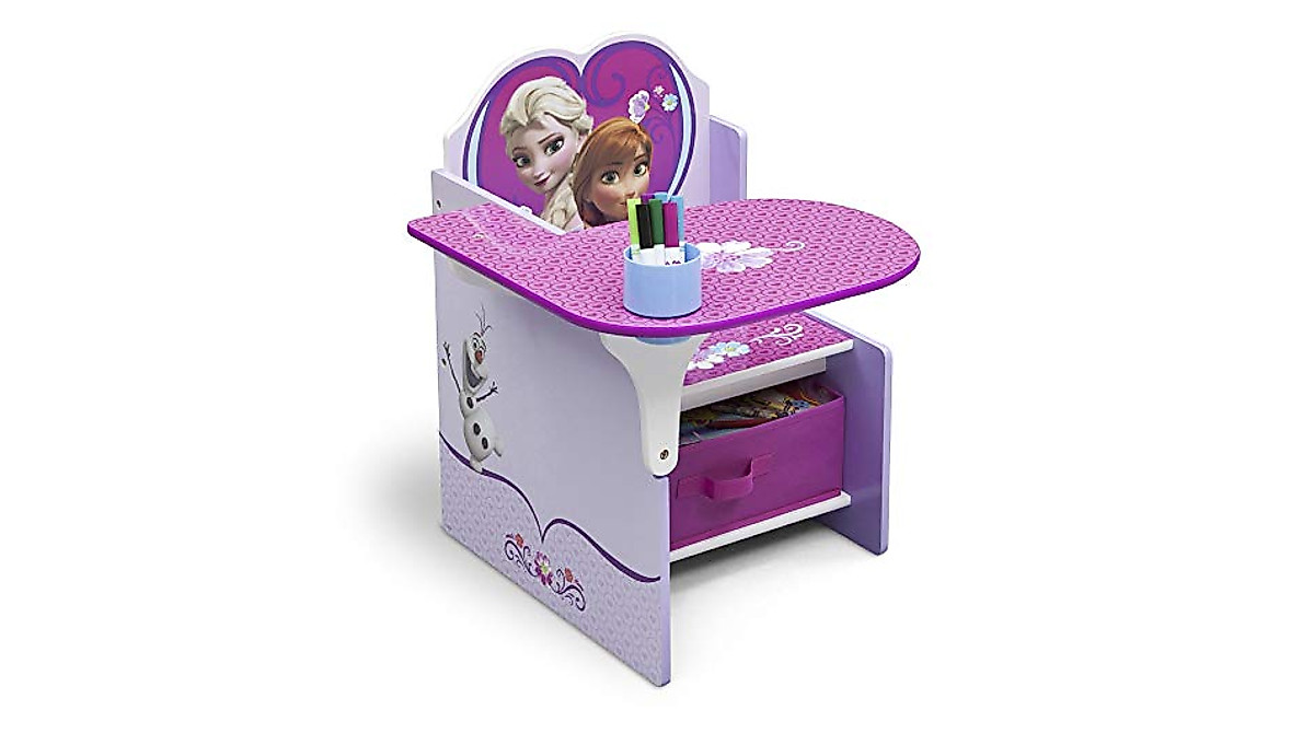 Frozen Chair Desk with Storage for Kids - Disney Frozen Fun