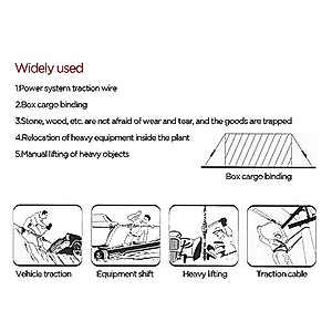 1 Ton Heavy Duty 2 Hook Steel Cable Dual Gear Power Ratchet Come Along Puller Tool,Automotive Hoist Cable Puller,Hoist Winch Cable Stretcher Lift