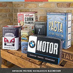 Nostalgic-Art Retro Storage Tin Box Flat, 84.5 oz, Wonder Cookies – Gift idea for the kitchen, Metal Can with Lid, Decorative vintage design