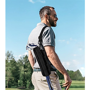 Portable Golf Club Bag Lightweight Travel Carrier Bag Ideal for Golf Course Driving Range Golf Gift Accessories for Men Women (Red)