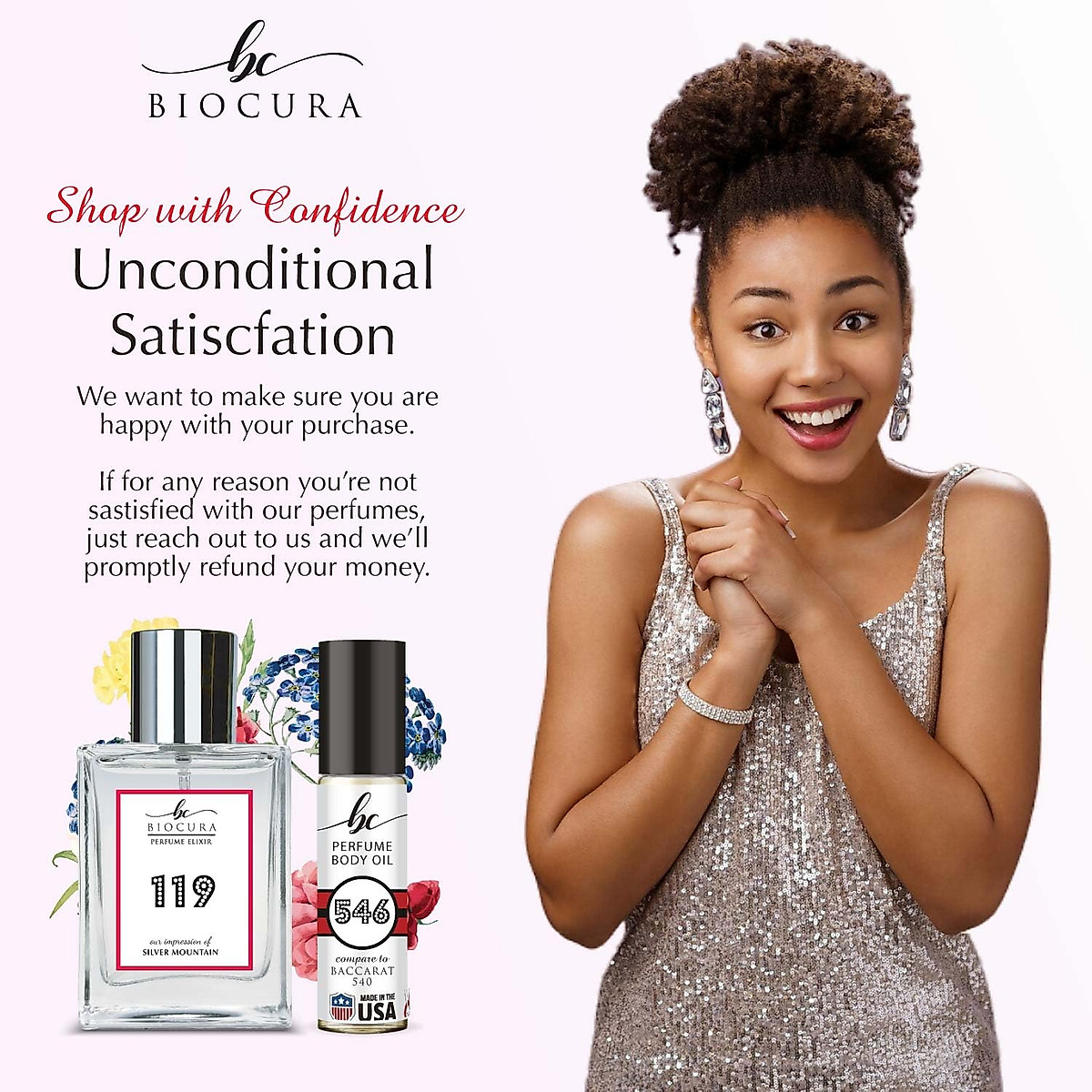 BIOCURA BC Perfume 640 Inspired by Sweet Like Candy For Women Replica Fragrance Dupes Eau de Parfum Spray Bottle 1.7 Fl Oz/50ml-X1