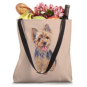 Cute yorkie puppy yorkshire terrier funny yorkie Tote Bag