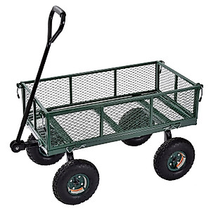 Sandusky Lee CW3418 Muscle Carts Steel Utility Garden Wagon, 400 lb. Load Capacity, 21-3/4" Height x 34" Length x 18" Width