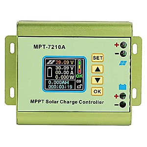 Solar Charge Controller,Delaman 30A Solar Panel Regulator Charger Controller,24V/36V Aluminum Alloy LCD Display for Lithium Battery