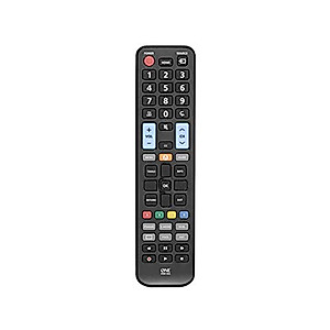 One For All Samsung TV Replacement Remote – Works with All Samsung TVs (LED, LCD, Plasma) – Ideal TV Replacement Remote Control with Same Functions as The Original Samsung Remote - Black – Urc1810