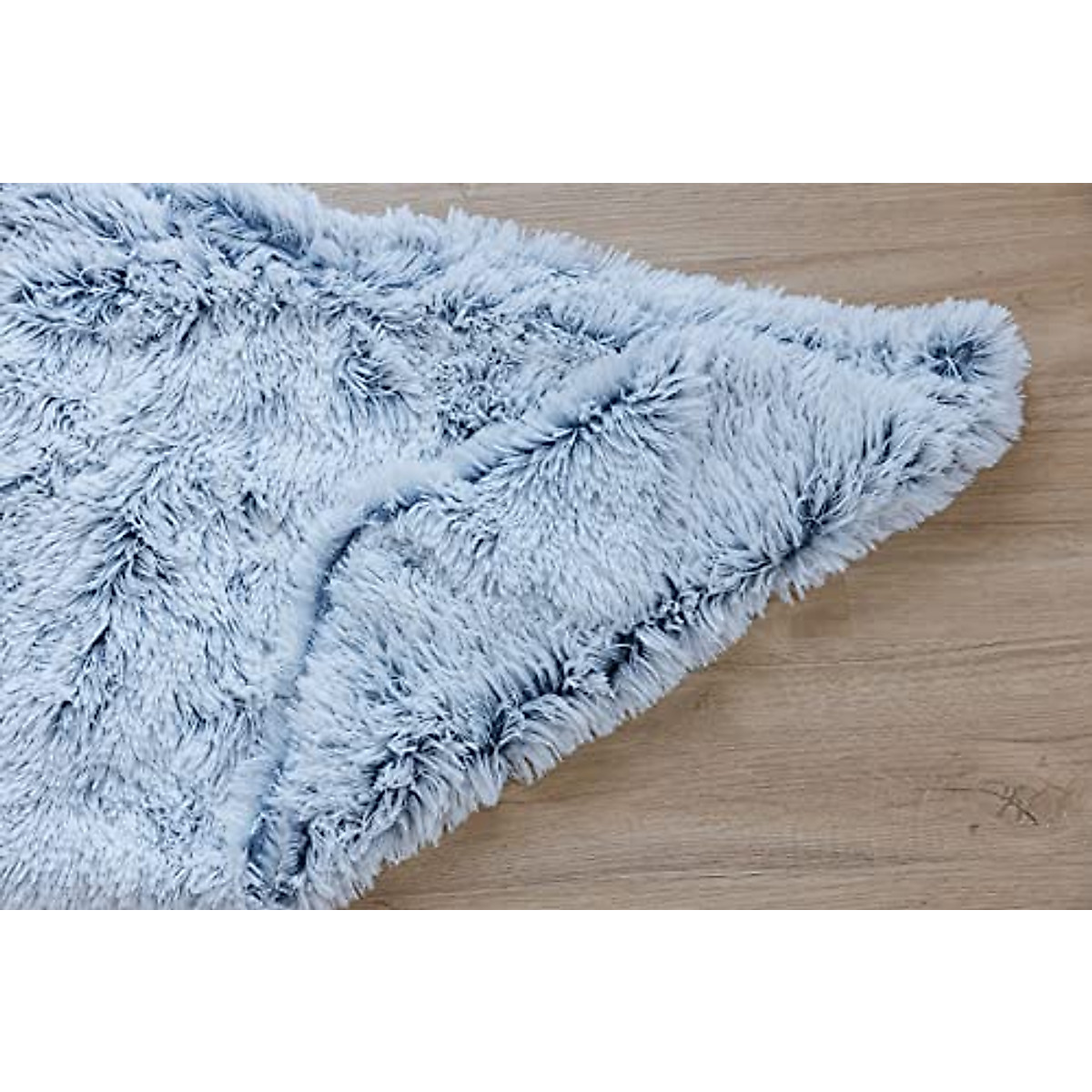PJYuCien Fluffy Fleece Calming Pet Throw Blanket, Super Soft and Warm for Indoor Cats and Dogs, Small 16 * 24", Machine Washable, Grey Puppy Blanket