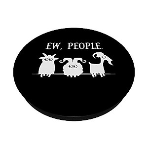Goat Lovers for Introverts Ew People Goats PopSockets PopGrip: Swappable Grip for Phones & Tablets