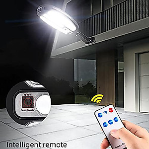 sysyrqcer LED Solar Street Light Outdoor Integrated high Brightness Garden Light Home Lighting Human Body Induction Light 2pcs (Size : 138COB)