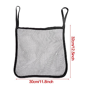 4Pcs Baby Stroller Bag,Oxford Hanging Mesh Stroller Bags Net Organizer 11.8"x12.5"(Black)