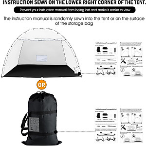 Portable Paint Booth Tent, Siebwin Extra Large 10x6x6.5ft Spray Paint Tent with Built-in Floor & Mesh Screen & Windproof Hooks for Furniture DIY Hobby Tool Spray Paint Shelter