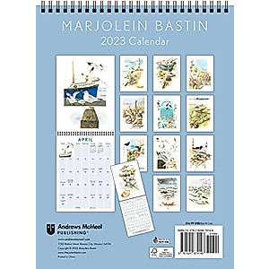 Marjolein Bastin 2023 Wall Calendar: Sea and Shore