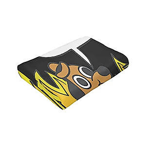 Wuozoi Funny This is fine Dog Flannel Blanket 50''x40'' Ultra-Soft Comfortable Throw Blanket for Bed Sofa Dorm Decor, Gifts