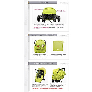 Manito Elegance Alpha Stroller Weather Shield/Rain Cover - Red