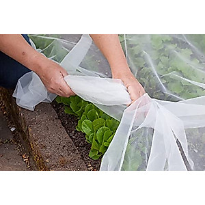 Agfabric Garden Netting 8'x10' Insect Pest Barrier Bird Netting for Garden Protection,Row Cover Mesh Netting for Vegetables Fruit Trees and Plants,White