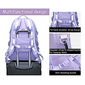 Laptop Backpacks for Women Men 16 Inch Travel Backpack School Bag College Backpack Anti Theft Bookbag for Teens Girls Student (Purple)