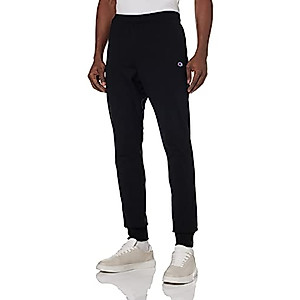 Champion mens Everyday Cotton Jogger athletic track pants, Black, Large US