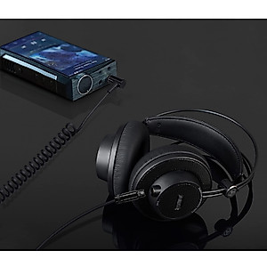 K702 Coiled Audio Cable with 2.5mm Balanced Male Replacement for AKG K240, K240S, Q701 Headsets, Works on M11 Plus, M15, M17 Digital Audio Players 4ft to 14ft