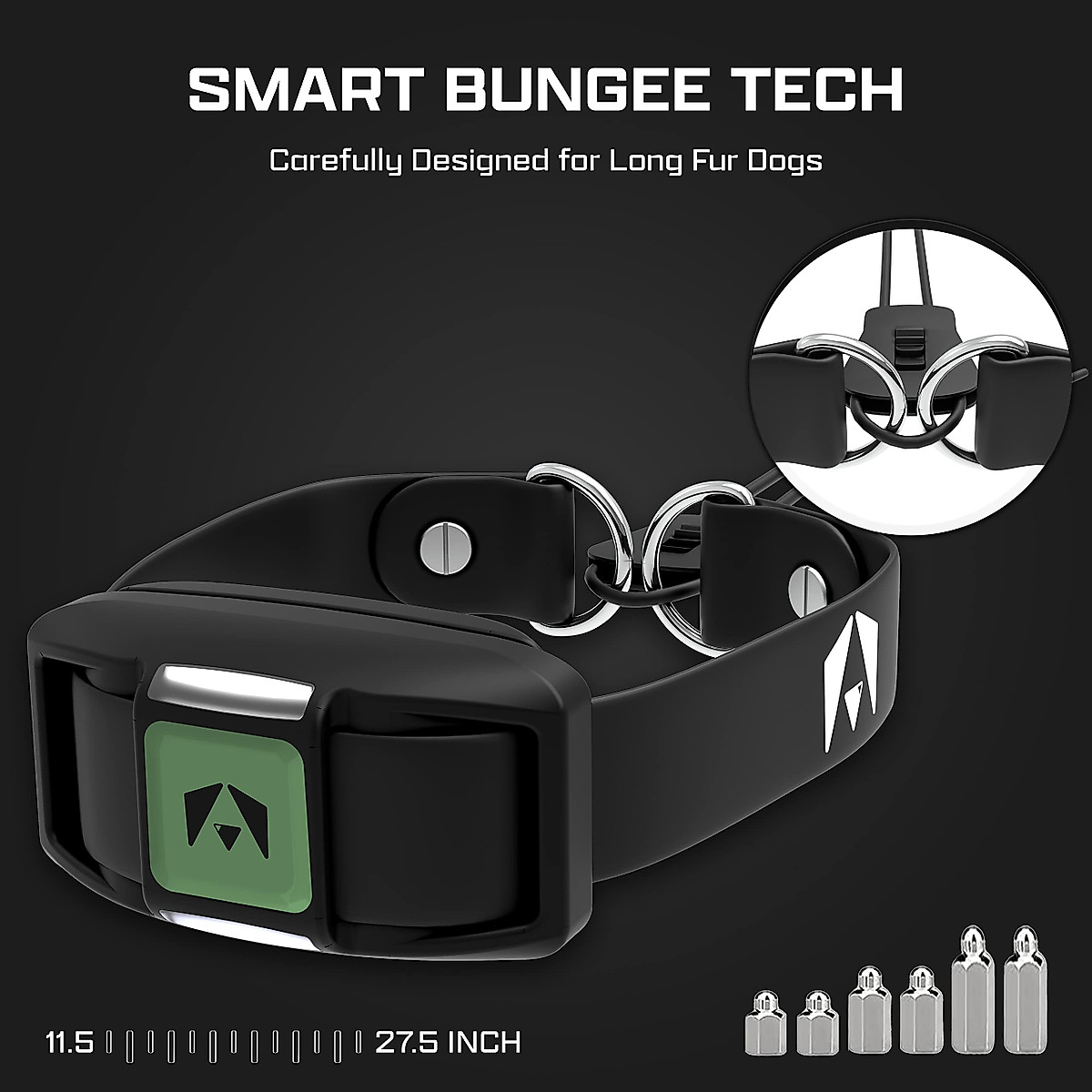 INVIROX Shock Collar for Large Dog [Spark K9] 124 Levels with Remote 1100yd Range, Night-Light Mode for Medium Dogs IP67 Waterproof Training Collar for Dogs