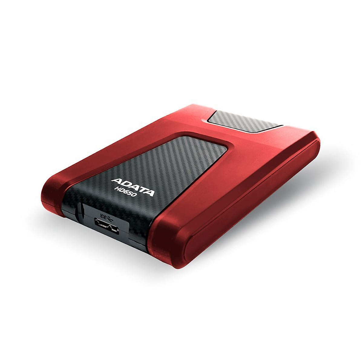 ADATA HD650 1TB Anti-Shock External Hard Drive, Red (AHD650-1TU3-CRD)