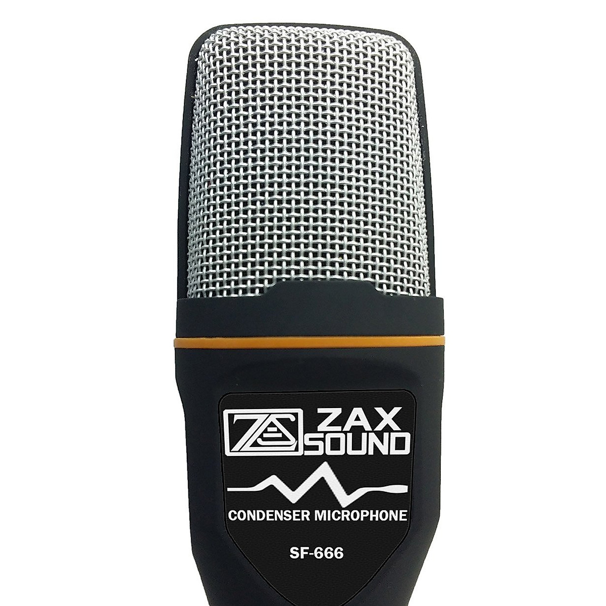 ZaxSound Professional Cardioid Condenser Microphone with Tripod Stand for PC, Laptop, iPhone, iPad, Android Phones, Tablets, xBox and YouTube Recording, Black