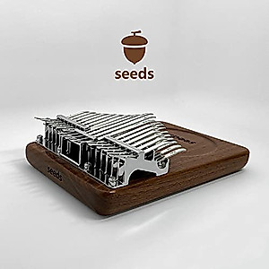 Seeds Pisces 34 Key Chromatic Kalimba C-Tuned | Double Layer Flat Board Thumb Piano Instrument | Music Kalimba Gifts Idea