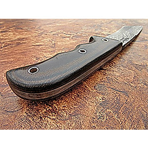 Poshland TR-170 Custom Handmade Damascus Steel 10 Inches Tanto Knife - Perfect Grip G10 Handle