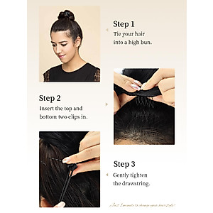 Rosooi 26 Inch Long Black Drawstring Ponytail Extension for Women Synthetic Long Curly Wavy Clip in Ponytail Hair Extensions for Daily Party Use (26 Inch, Black)