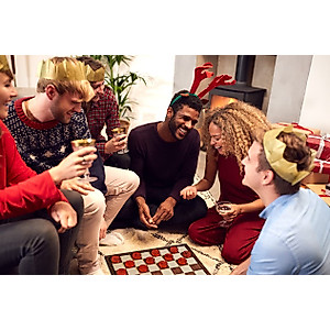 WE Games Old School Red and Black Wooden Checkers Set -12 in.