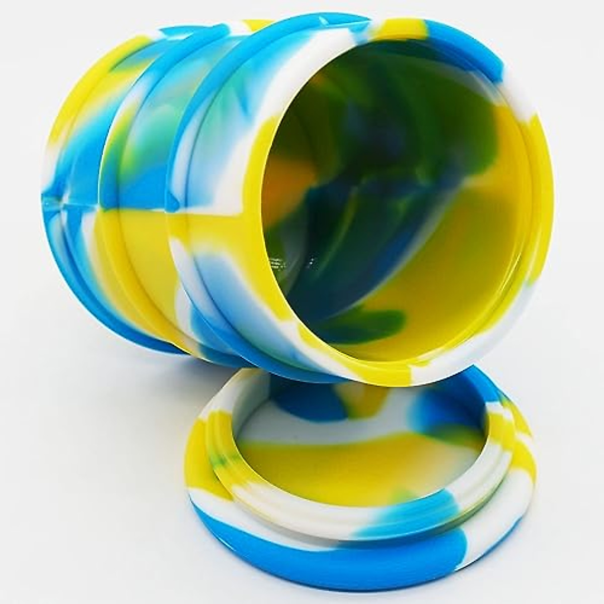 vitakiwi 500ml Large Silicone Containers with Barrel Shape Non-stick Food Storage Jar (5)