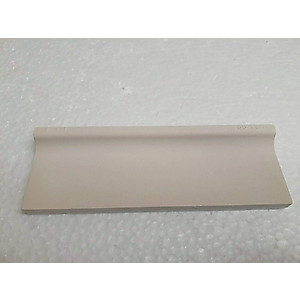 Bright White Arctic 2x6 in Ceramic Tile Mud Cap Bullnose Trim Edge 2 x 6 inch Mudcap Daltile Color 0190 Box 5 Piece