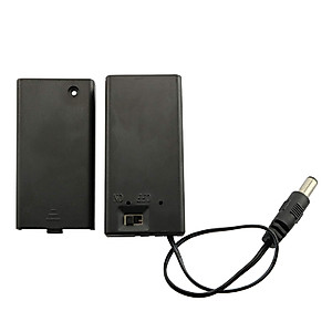 Tegg 2PCS 9V Battery Holder with ON/Off Switch and 5.5 x 2.1mm DC Plug Lead Wire for Arduino