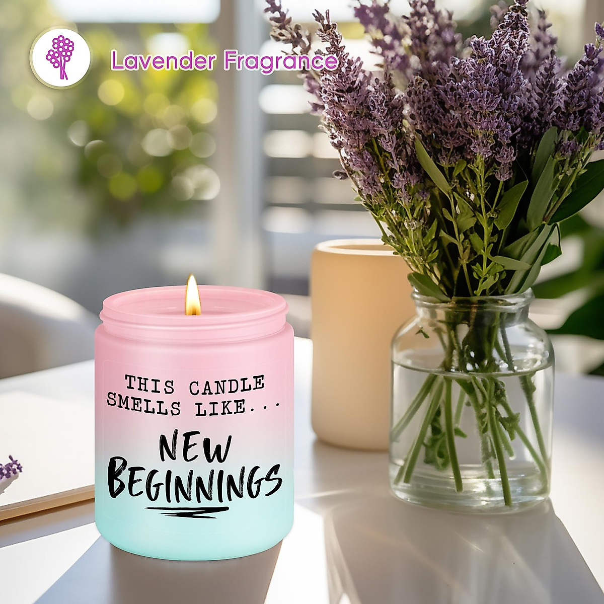 Miracu Scented Candles - New Beginnings Gifts for Women, New Job Gifts - Breakup, Divorce Gifts for Women Men - Congratulations Leaving Job Gifts, New Home Fresh Start New Chapter in Life Gifts
