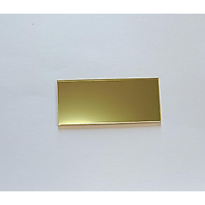 20ps of Gold Acrylic Mirror Rectangle Tag,Customzied Luxury Wedding Name Setting,Party Place Names Seating (Gold Mirror)